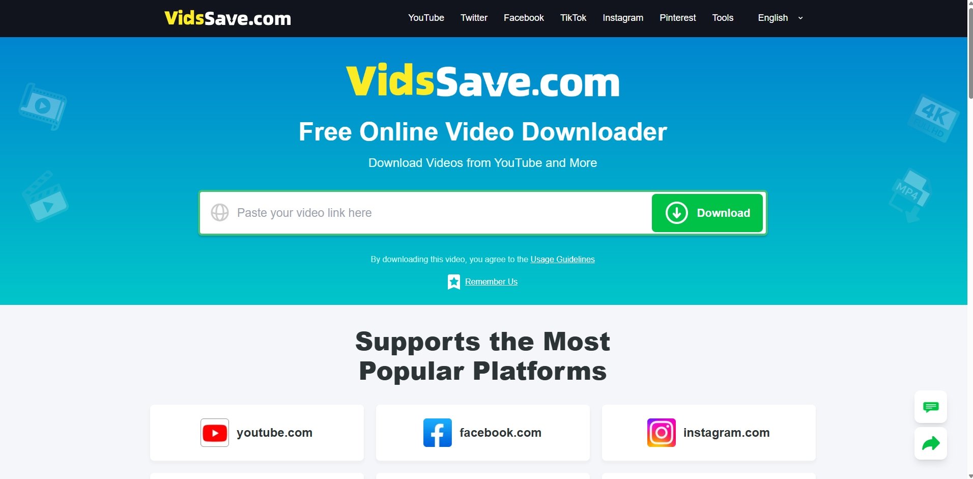 Online Video Downloader (English) - Free