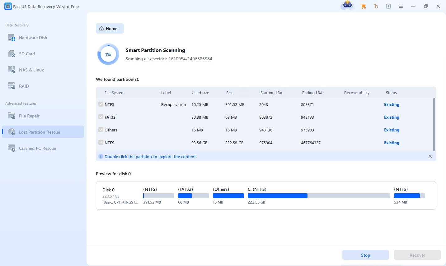 EaseUS Data Recovery Wizard Free 20.0 - Download for PC Free