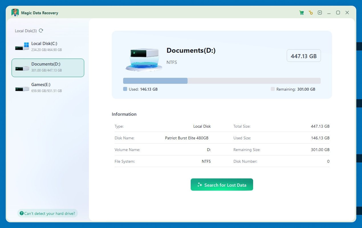 Download Magic Data Recovery 3.10 - Baixar para PC Grátis
