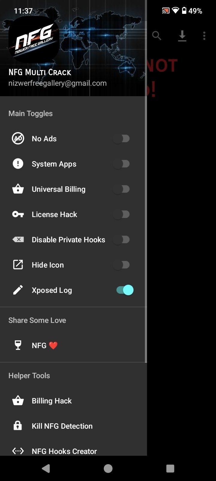 Descargar NFG Patcher 1.4 APK Gratis para Android