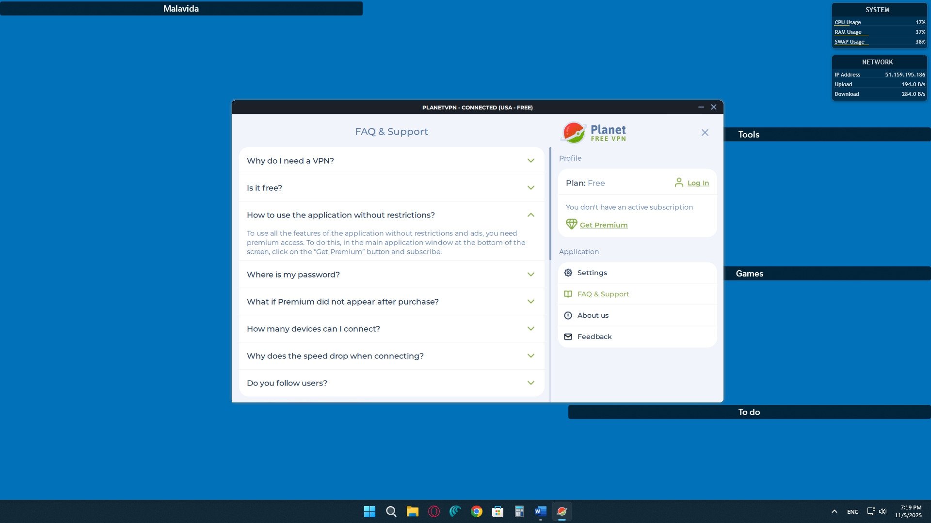 Descargar Planet Free VPN 2.10 para PC Gratis