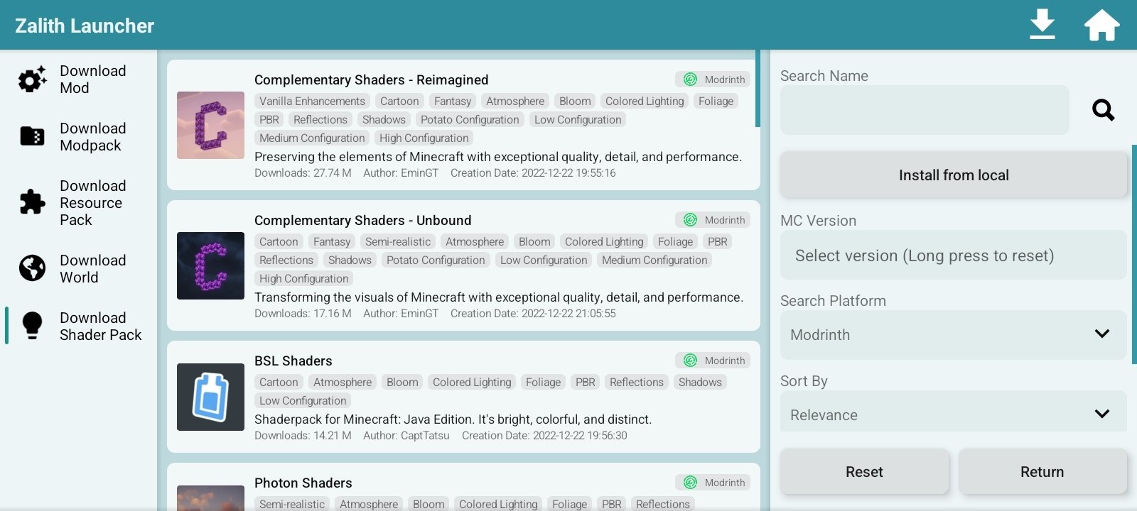 Zalith Launcher APK Download for Android Free