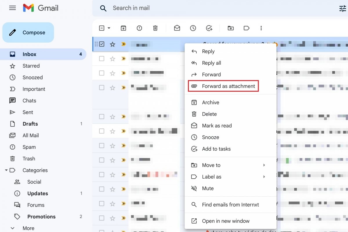 Wie Man Eine E Mail Als Anhang In Google Mail Weiterleitet