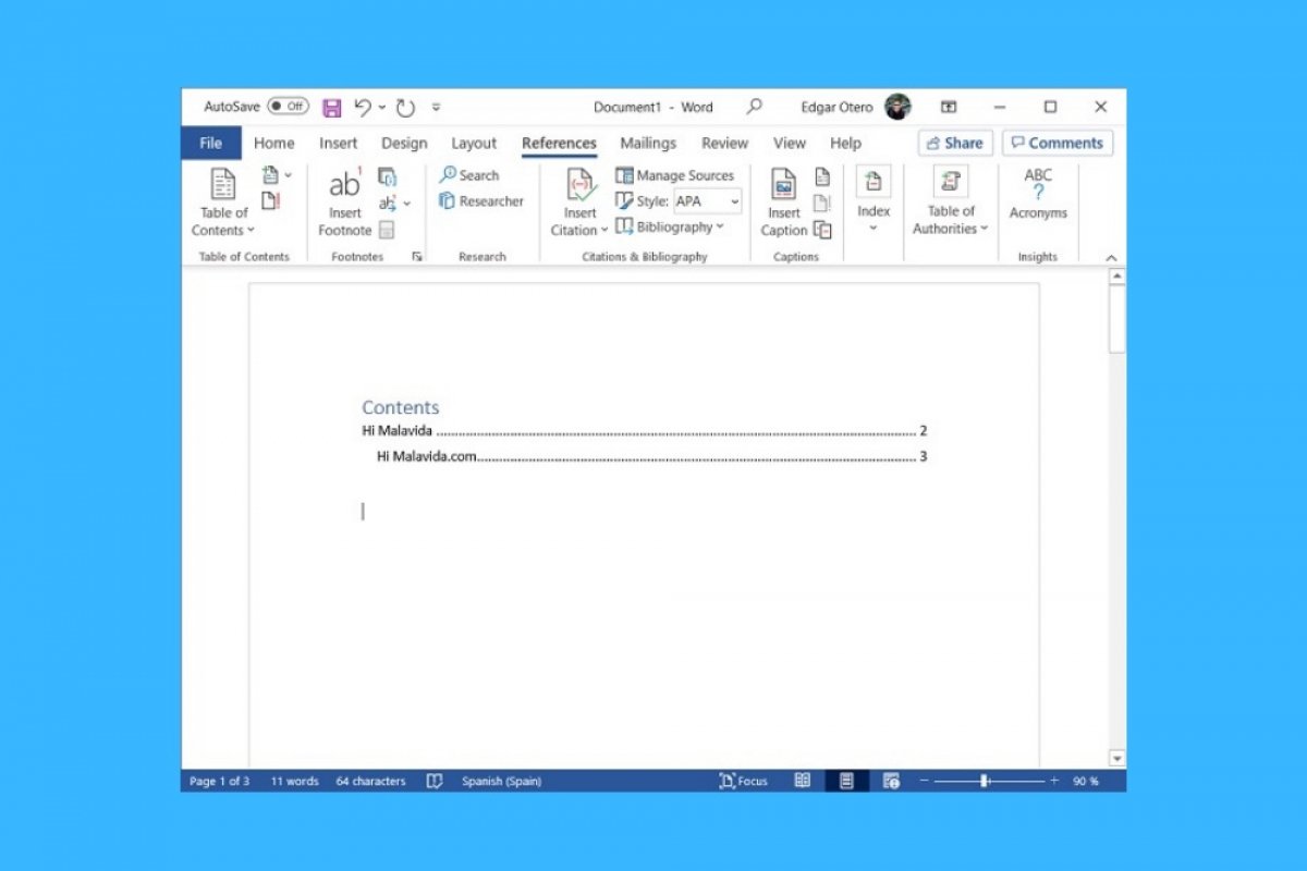 How To Make A Table Of Contents In Word